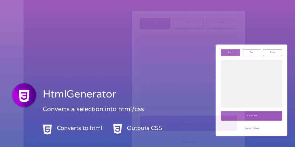 Free HtmlGenerator Figma Plugin | Figma Elements
