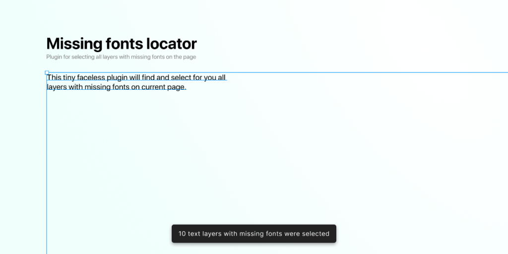 Free Missing Font Selector Figma Plugin | Figma Elements