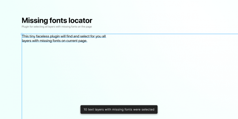Free Missing Font Selector Figma Plugin | Figma Elements