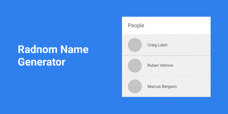 Free Random Name Generator Figma Plugin | Figma Elements