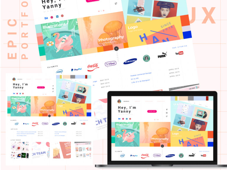 Epic Portfolio - Free Figma Resource | Figma Elements