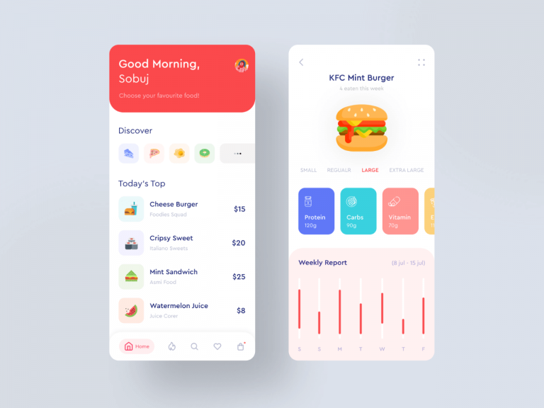 Food App Exploration - Free Figma Resource | Figma Elements