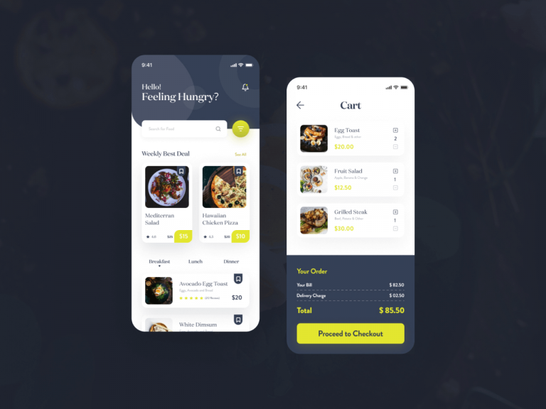 Food Delivery App - Free Figma Resource | Figma Elements