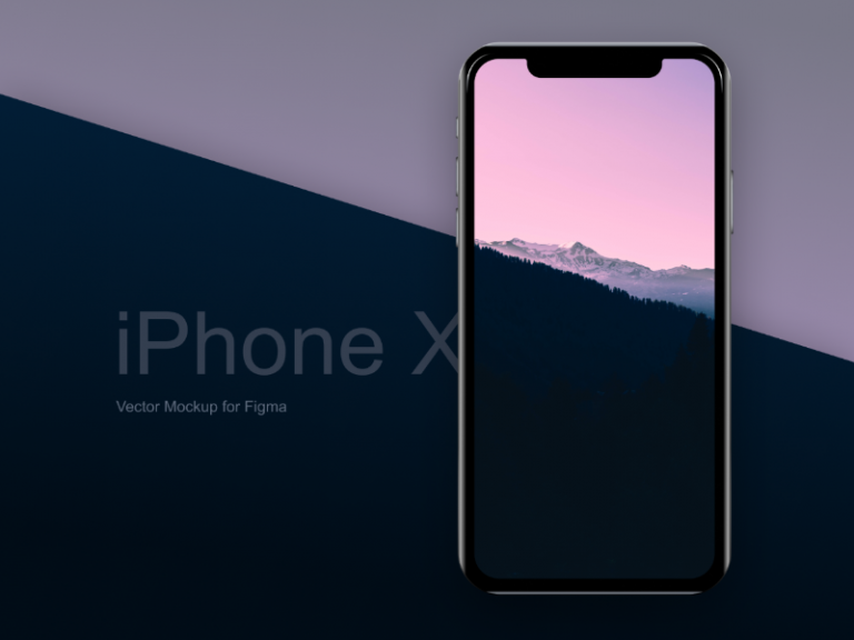 iPhone X Vector Mockup - Free Figma Resource | Figma Elements