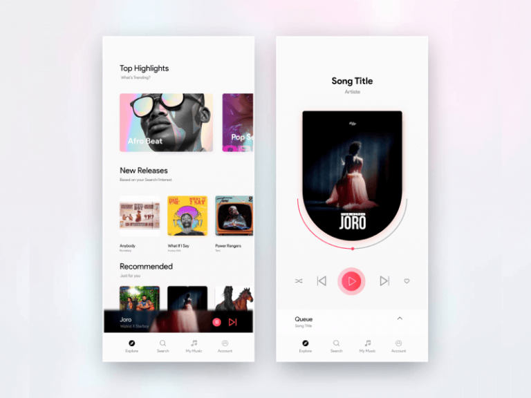 Music Figma UI Kits | Figma Elements