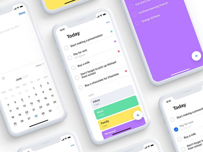 Tasker - ToDo App Template - Free Figma Resource | Figma Elements