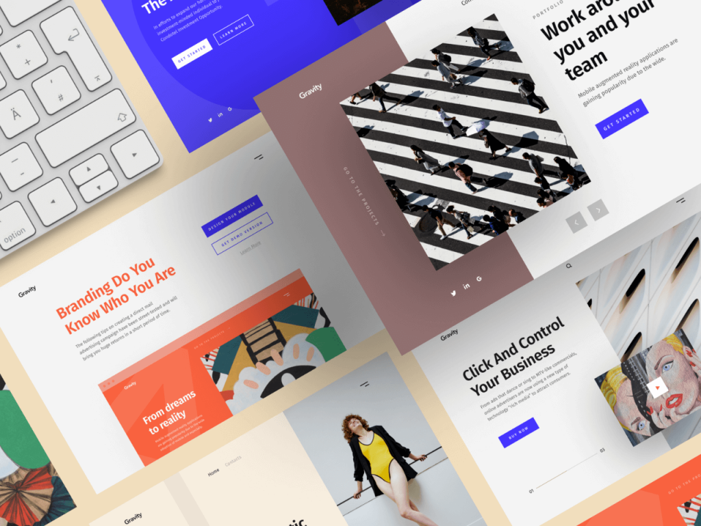 Gravity Agency Portfolio 2 - Free Figma Resource | Figma Elements