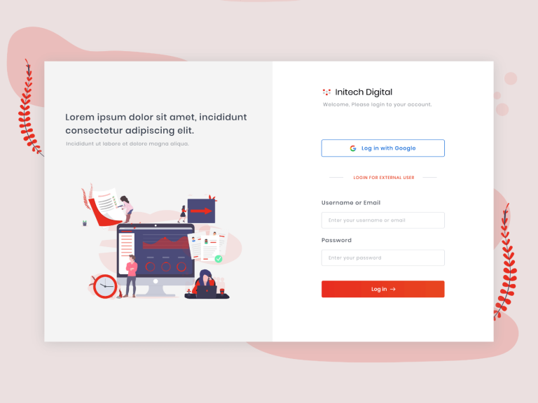Login Screen Illustration - Free Figma Resource | Figma Elements