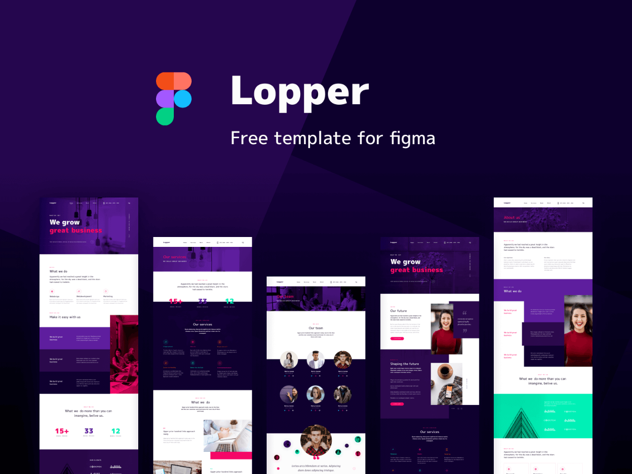 Lopper Website Template Free Figma Resource Figma Elements Gambaran