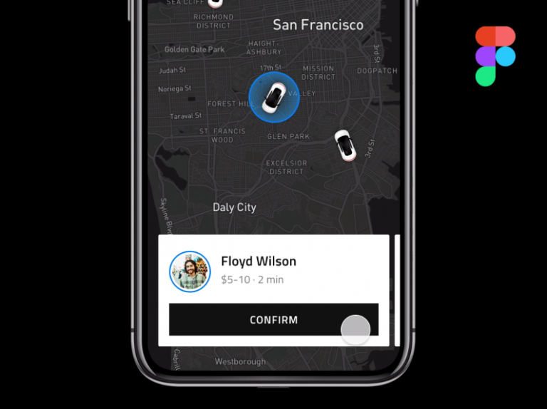 Map Mobile Interaction - Free Figma Resource | Figma Elements
