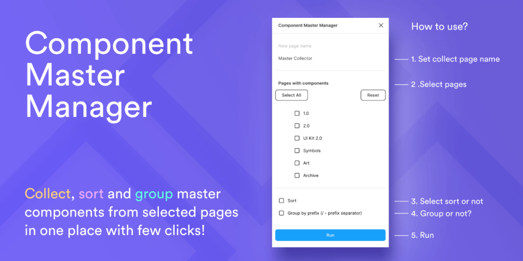 Free Component Master Manager Figma Plugin | Figma Elements
