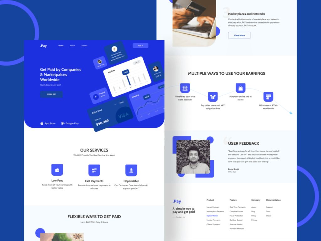 Payment Landing Page - Free Figma Resource | Figma Elements