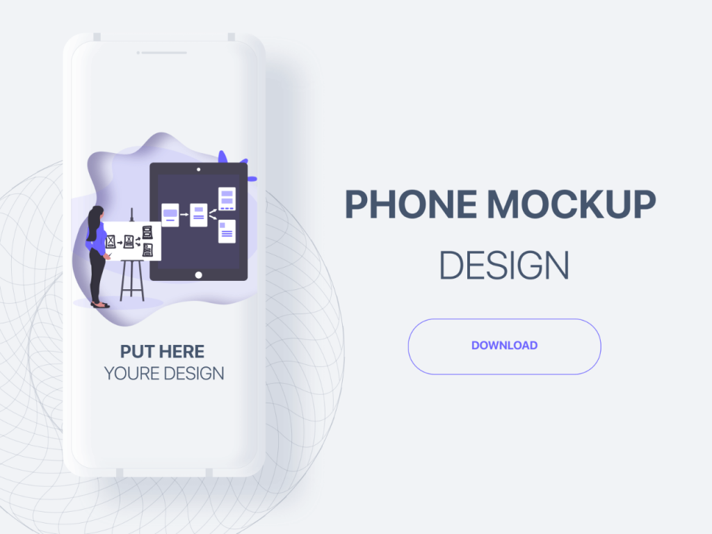 Phone Mockup Design - Free Figma Resource | Figma Elements