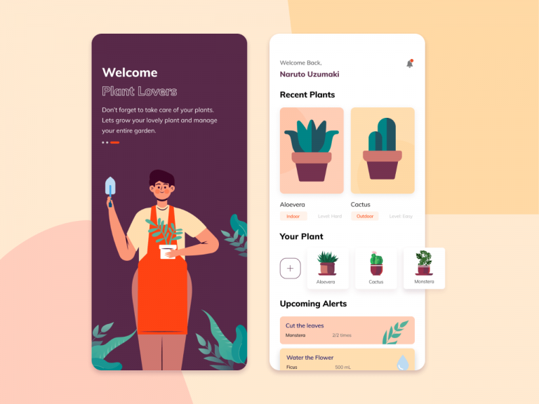Plant Care App Exploration - Free Figma Resource | Figma Elements