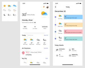 Weather App Concept - Free Figma Resource | Figma Elements