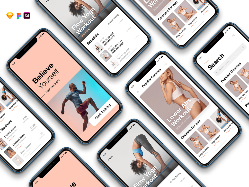 Profile iSO App - Free Figma Resource | Figma Elements