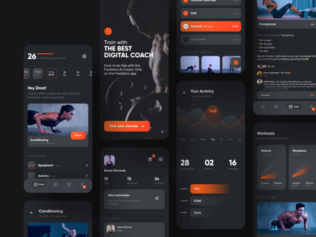 Workout Redesign - Free Figma Resource | Figma Elements