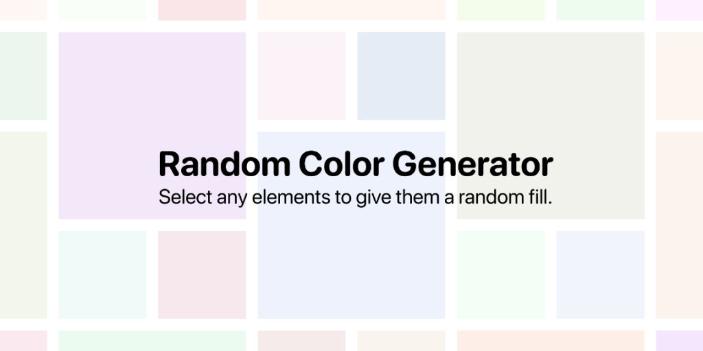 Free Random Color Generator Figma Plugin | Figma Elements