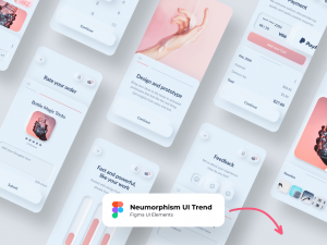 Neumorphic Light Elements - Free Figma Resource | Figma Elements