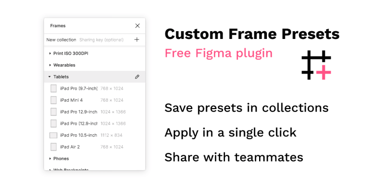 Free Custom Frame Presets Figma Plugin Figma Elements