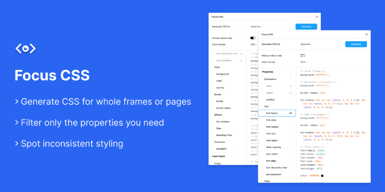 Free Focus CSS Figma Plugin | Figma Elements