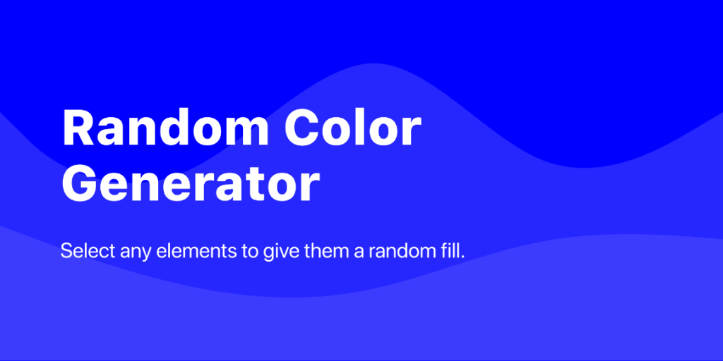 Free Random Color Generator Figma Plugin | Figma Elements