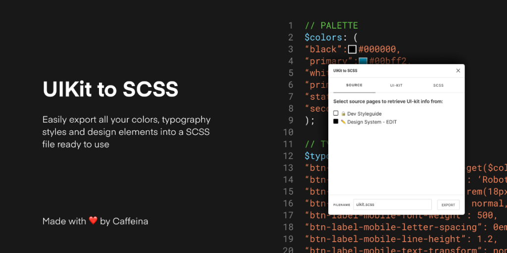 Free UIKIT to SCSS Figma Plugin | Figma Elements