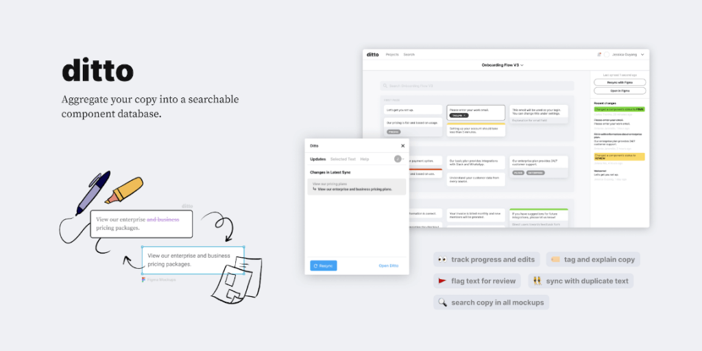 Free ️ Ditto | collaborate on copy Figma Plugin | Figma Elements