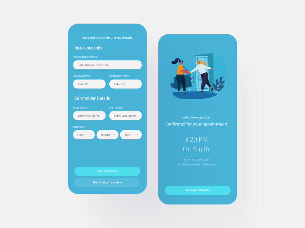 Doctor Appointment iOS - Free Figma Resource | Figma Elements