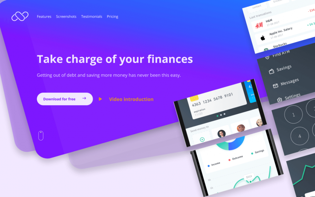 Finance Landing Page - Free Figma Resource | Figma Elements