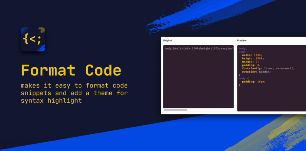 Free Format Code Figma Plugin | Figma Elements