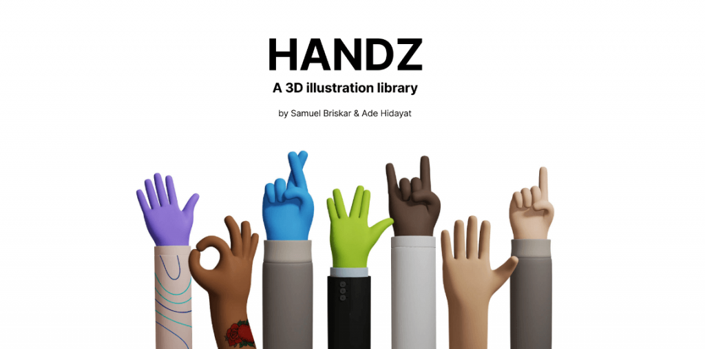 Free Handz 3D Illustration Figma Plugin | Figma Elements