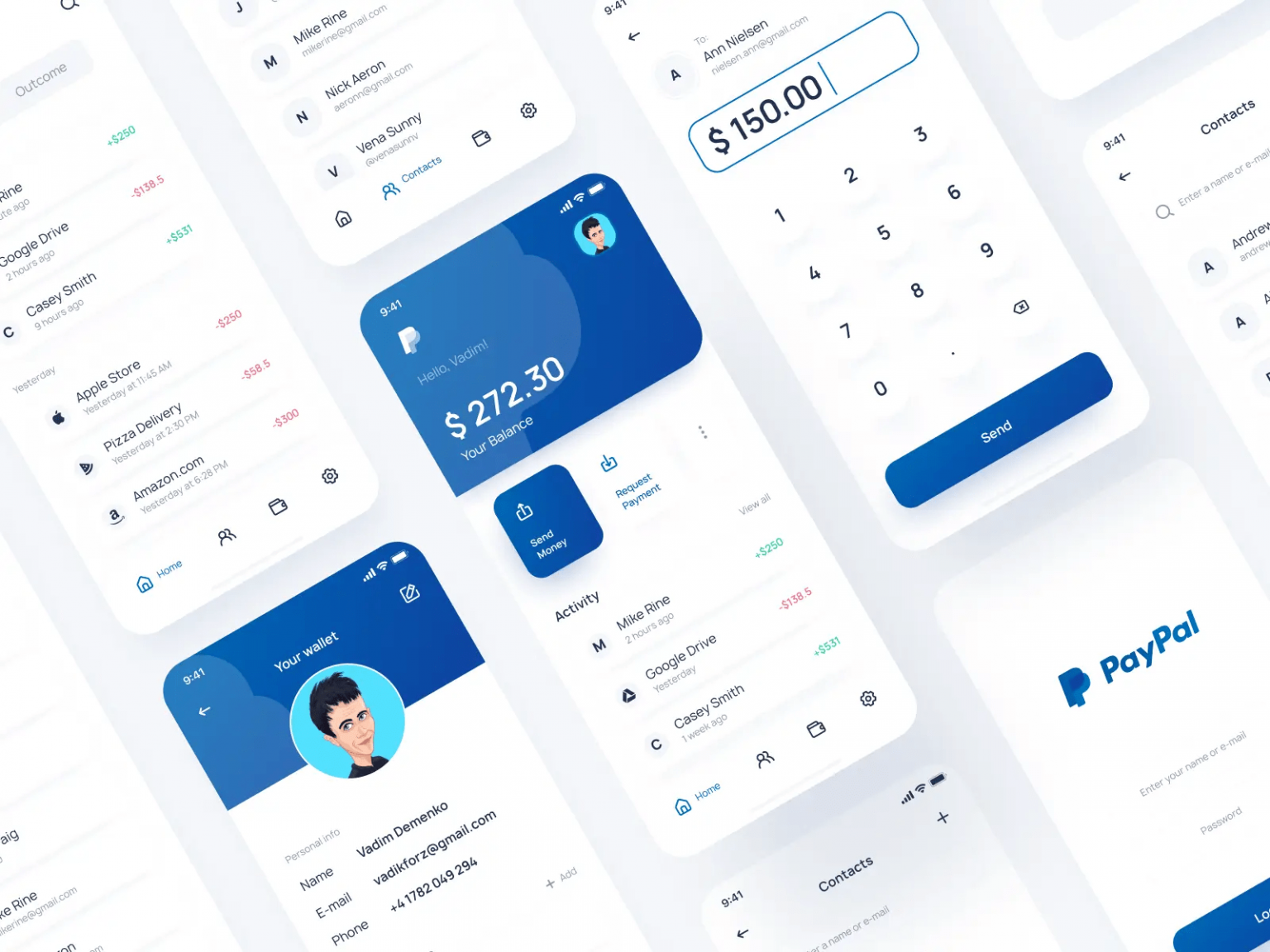 Paypal Redesign - Free Figma Resource | Figma Elements