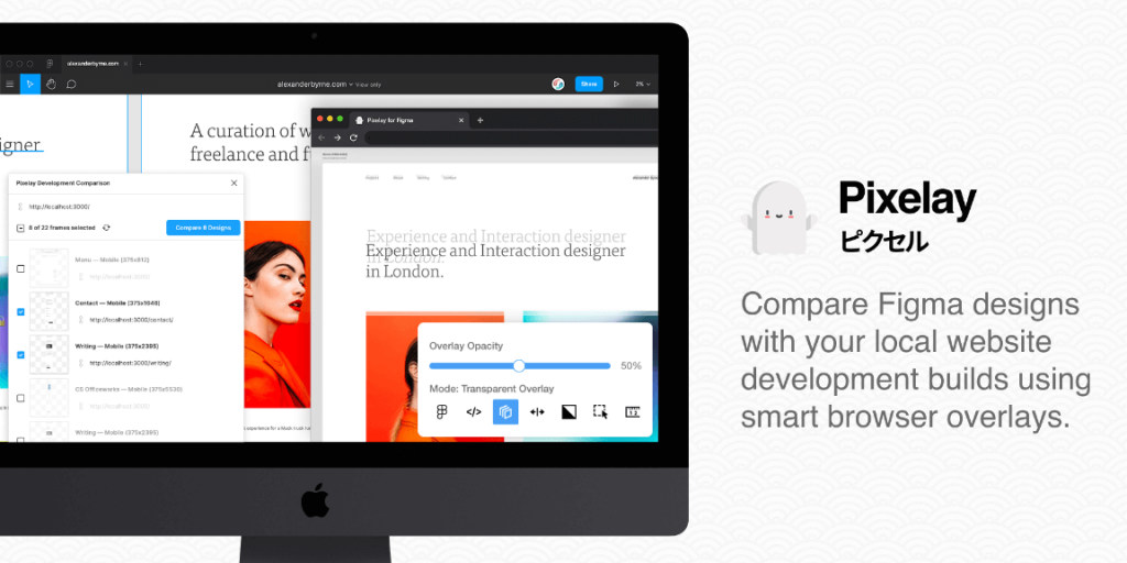 Free Pixelay Development Comparison Figma Plugin | Figma Elements