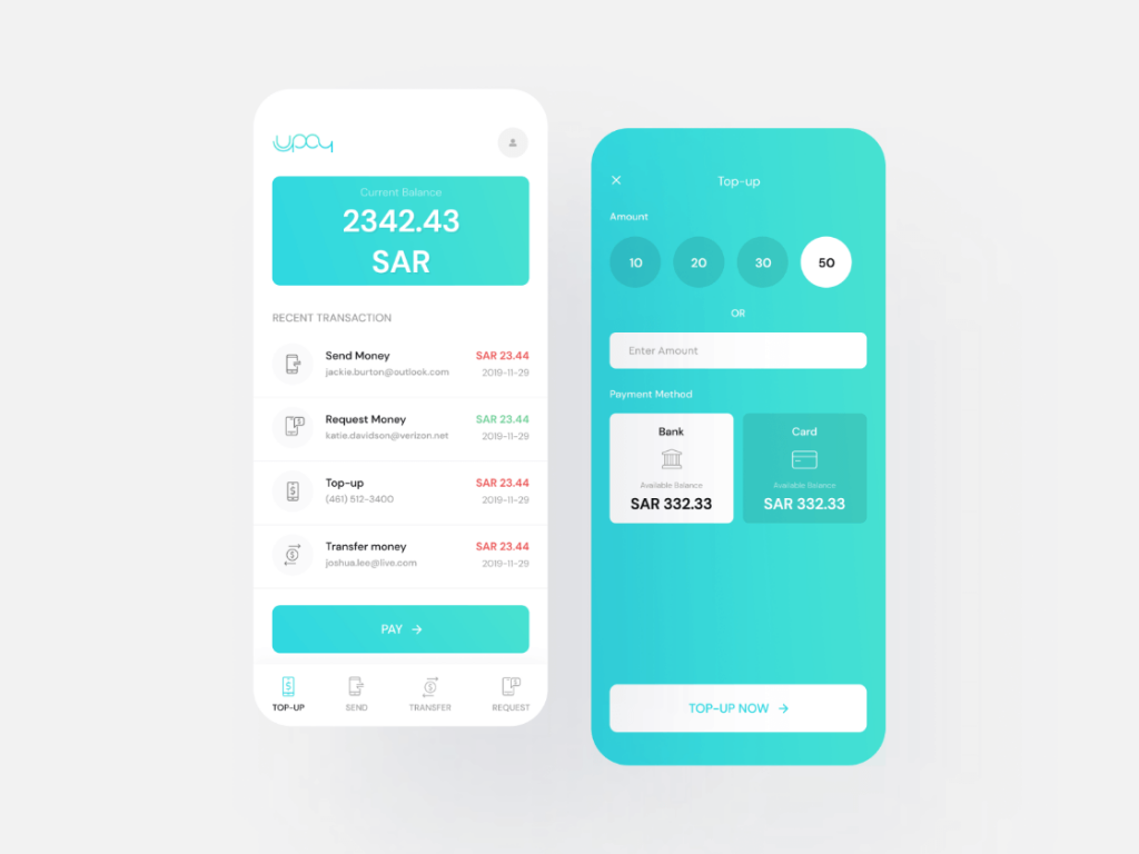 Remittance iOS app - Free Figma Resource | Figma Elements