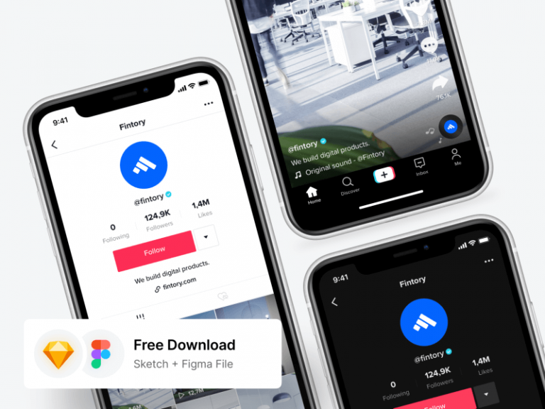 Tik Tok Redesign Template - Free Figma Resource | Figma Elements