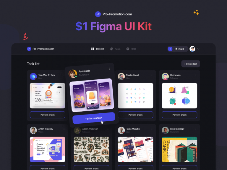 Web Services UI Kit - Free Figma Resource | Figma Elements