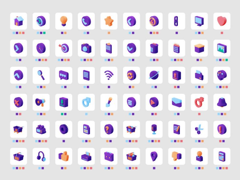 Isometric 3D Icons - Free Figma Resource | Figma Elements