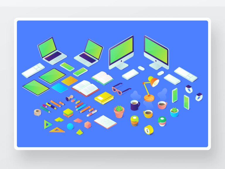Isometric 3D Icons - Free Figma Resource | Figma Elements