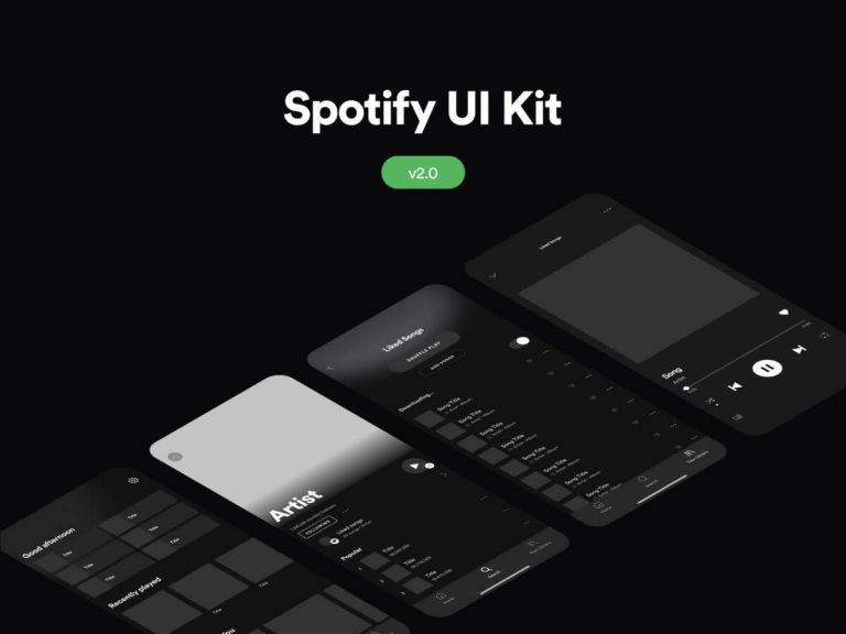 Spotify Mobile UI Kit - Free Figma Resource | Figma Elements