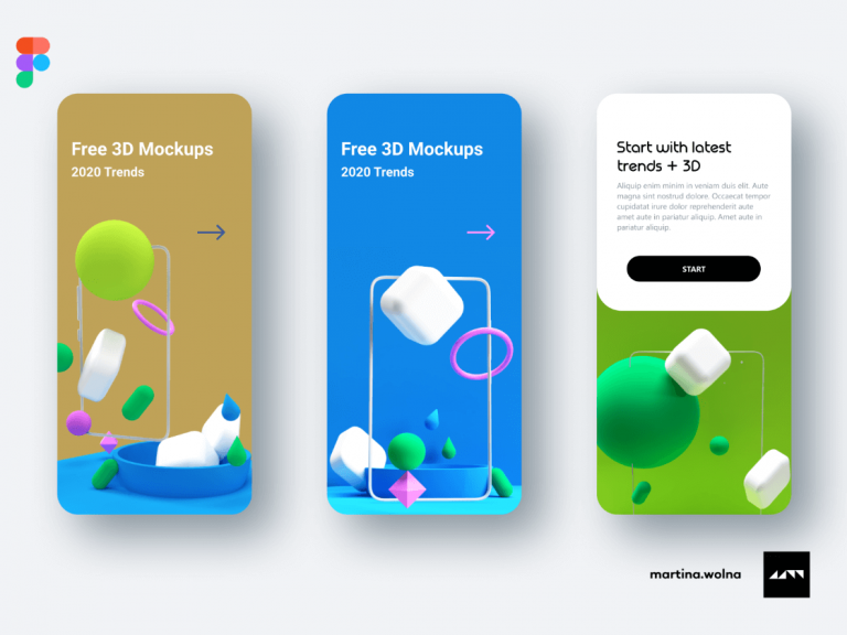 3D Models App - Free Figma Resource | Figma Elements