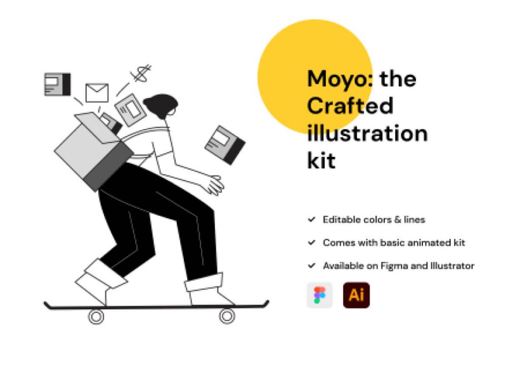 The Crafted Illustration Kit - Free Figma Resource | Figma Elements