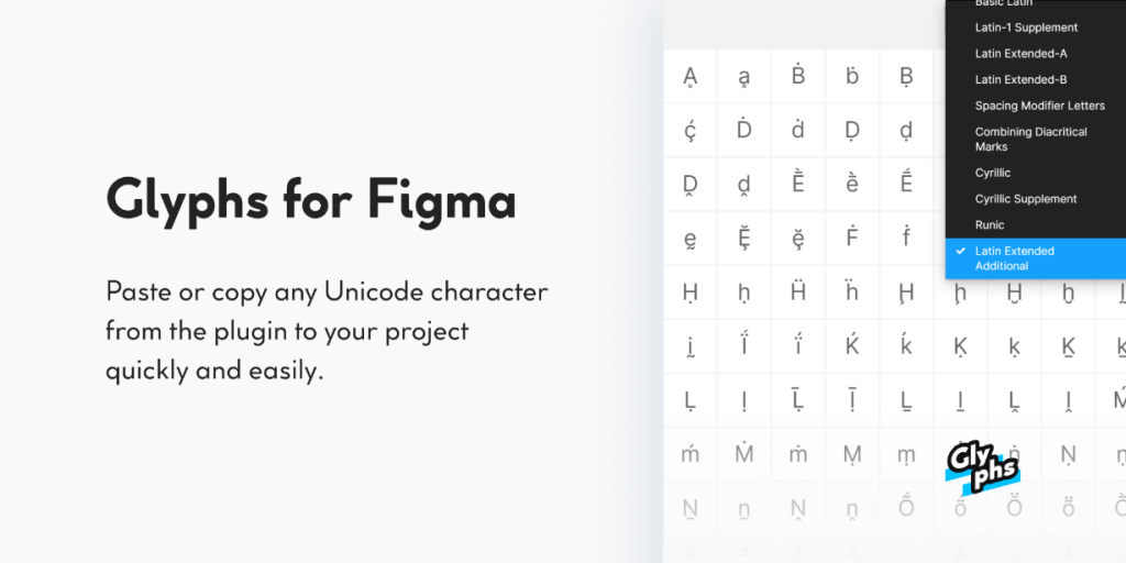 Free Glyphs Figma Plugin | Figma Elements