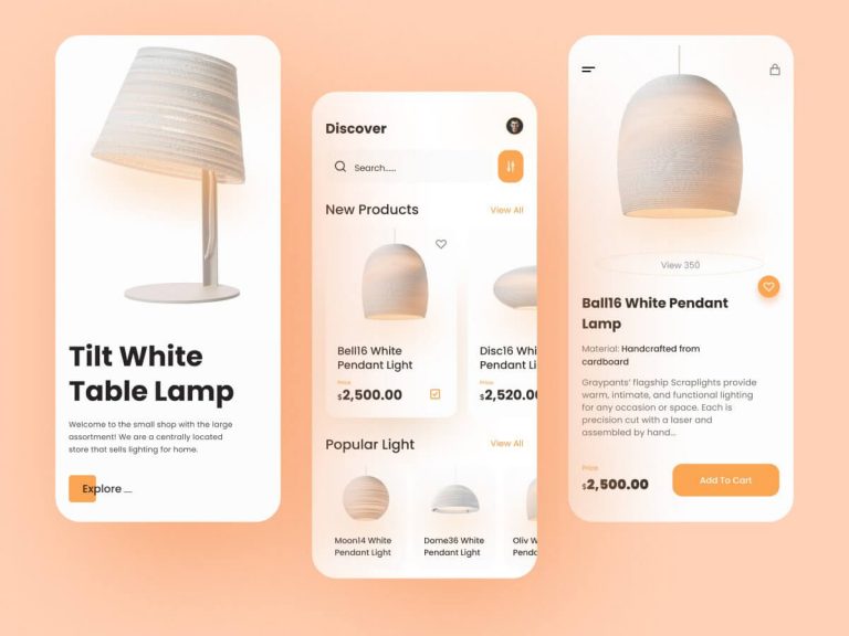 Lighting App - Free Figma Resource | Figma Elements