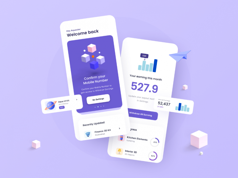 Money Management App - Free Figma Resource | Figma Elements
