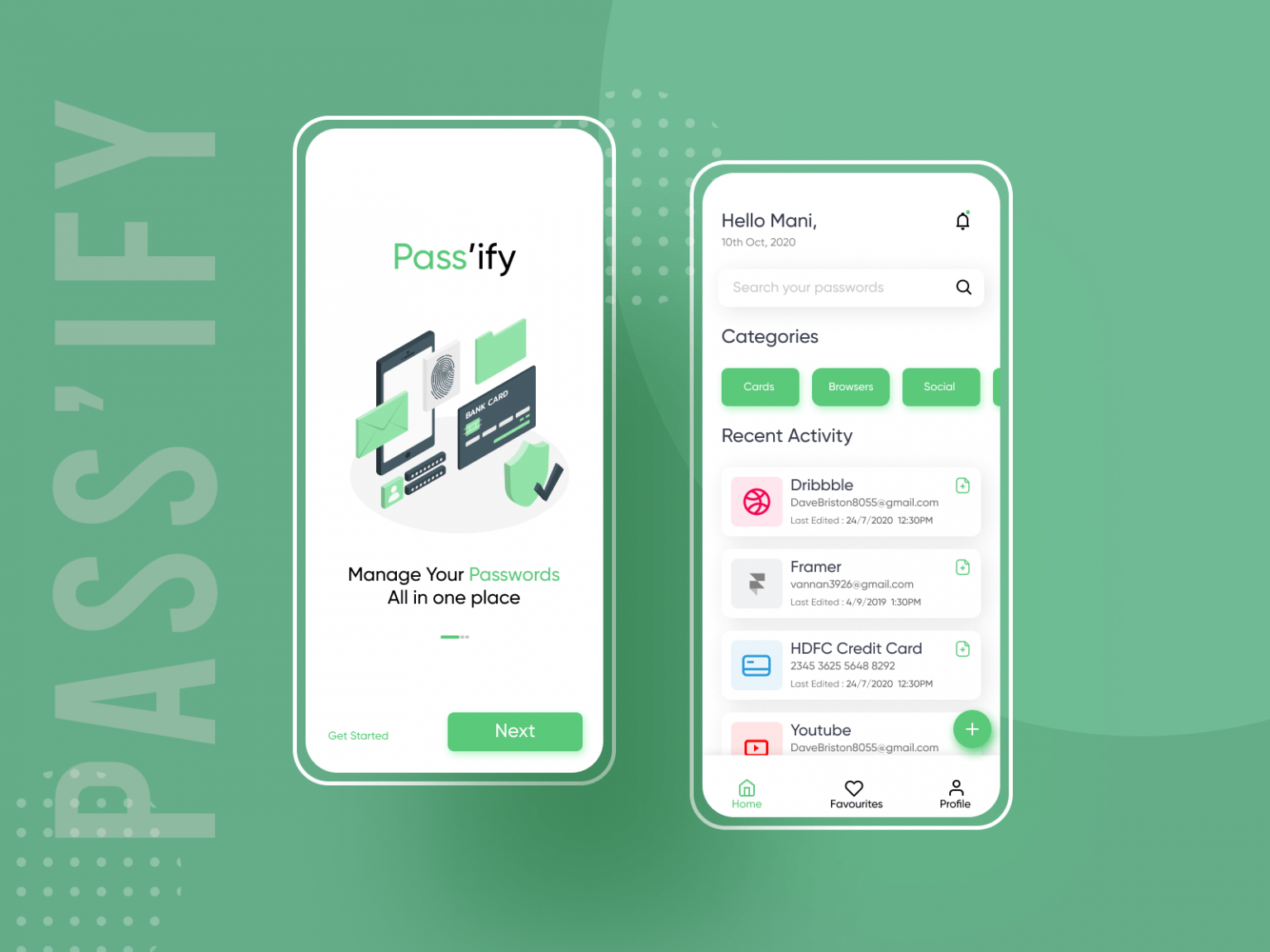 Password Manager - Free Figma Resource | Figma Elements