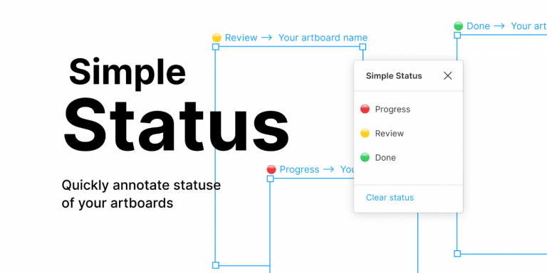 Free Simple Status Figma Plugin | Figma Elements