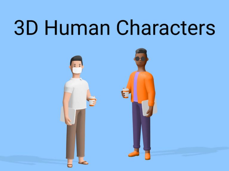 3D Humans Characters - Free Figma Resource | Figma Elements