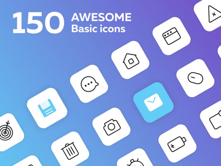 Basic Icon Set - Free Figma Resource | Figma Elements