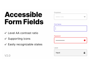 Form Fields UI Kit - Free Figma Resource | Figma Elements